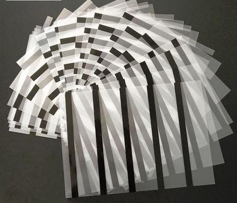 0,08mm Adhesi Tinggi A4 Ukuran Pvc Magnetic Stripe Coated Overlay